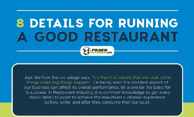 8 Details For Running A Good Restaurant - An Infographic - Business ...